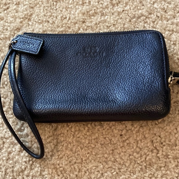 Coach | Bags | Coach Clutchwristlet Navy Blue | Poshmark